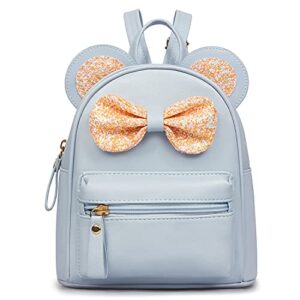 schum arson mini backpack for girls cute bowknot toddler backpack purse cartoon mouse ears purse mini backpack for teen girls