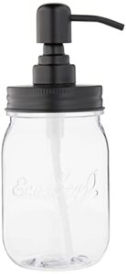 ecoslay wide mouth jar and lid (mason jar with pump)