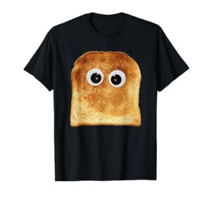 googly eye toast bread eater vegetarian costume funny silly t-shirt