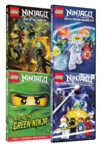 ultimate lego ninjago dvd collection: day of the departed / battle for new ninjago city / rise of the green ninja / rebooted: fall of the golden master