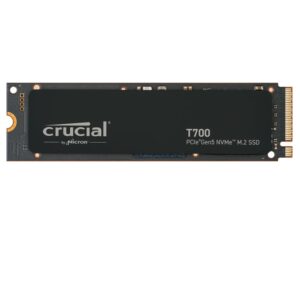 crucial t700 1tb gen5 nvme m.2 ssd - up to 11,700 mb/s - directstorage enabled - ct1000t700ssd3 - gaming, photography, video editing & design - internal solid state drive