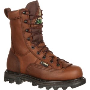 rocky bearclaw gore-tex® waterproof 200g insulated outdoor boot, brown, size 11.5(me)