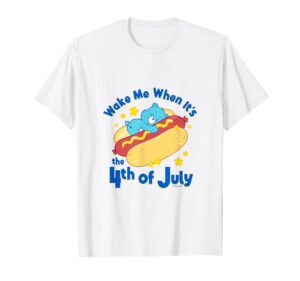 care bears bedtime bear wake me when it's the 4th of july t-shirt