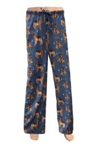 collections etc e & s imports women's german shepherd dog lounge pants- dog pajama pants bottoms - x-large