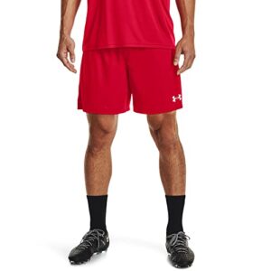 under armour men's golazo 3.0 shorts, red (600)/white, x-large