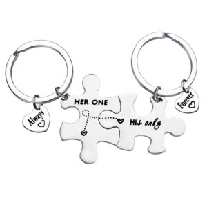 vadaka couple keychain gifts for girlfriend boyfriend puzzle couple keychain for him her matching couple keychain set couples jewelry gift for valentines day anniversary christmas