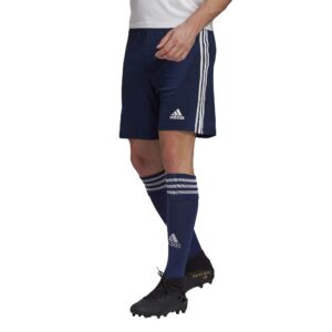 adidas men's squadra 21 shorts, team navy blue/white, small