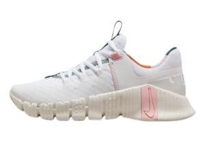 nike free metcon 5 women's workout shoes (white/sail/fir/pink bloom fn8920-161, us footwear size system, adult, women, numeric, medium, 6)