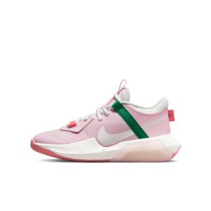 nike air zoom crossover basketball shoes, pink foam/summit white, 7 m us