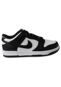 nike women's dunk low shoe, black/volt/white/black, 8