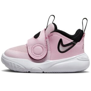 nike team hustle d 11 (td) toddler dv8995-600 (pink foam/summit white), size 9