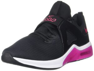 nike women's w air max bella tr 5 training shoe, black/rush pink-white, 6 uk (8 us)