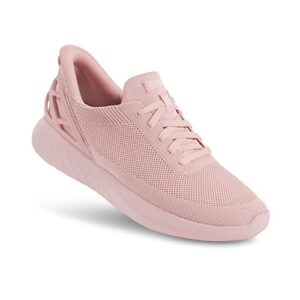 kizik athens, slip-on sneakers, casual shoes, comfortable and stylish womens or mens shoes for work, walking, the office, womens and mens slip on sneakers athens pink lemonade m6.5 / w8