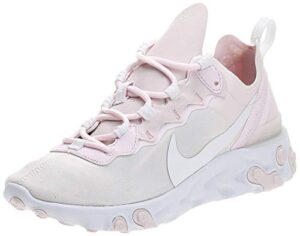 nike women's react element 55 pink/white