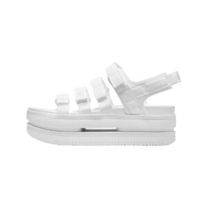 nike women's icon classic sandal na white/pure platinum-white (dh0224 100) - 9