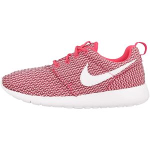 nike roshe one running girl's shoes size 6, color: racer pink/white/black/white