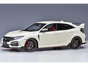 2021 civic type r (fk8) rhd (right hand drive) championship white 1/18 model car by autoart 73220