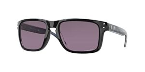 oakley men's oo9417 holbrook xl square sunglasses, polished black/prizm grey, 59 mm