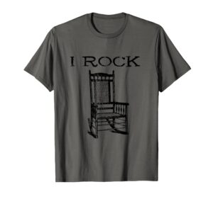 i rock rocking chair t-shirt funny drummer guitar gift t-shirt