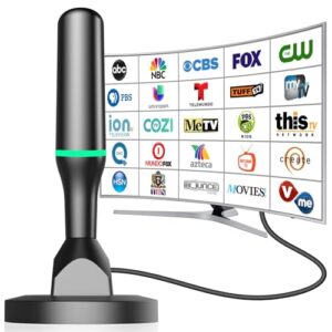 digital tv antenna for smart tv indoor (black green)