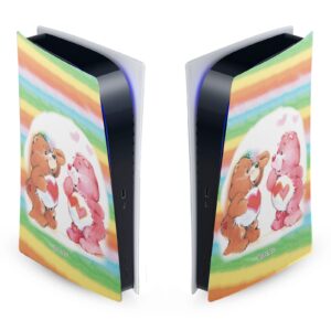 head case designs officially licensed care bears rainbow classic vinyl faceplate sticker gaming skin case cover compatible with sony playstation 5 ps5 digital edition console