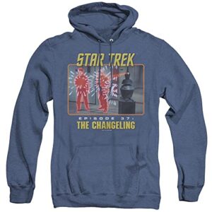 sons of gotham star trek the original series the changeling - adult heather pullover hoodie m