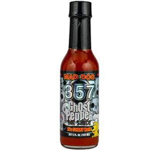 mad dog 357 ghost pepper hot sauce, 5oz