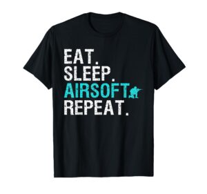 cool airsoft art for men women team sport airsoft gun match t-shirt