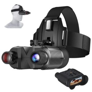 goyojo night vision goggles digital head mounted binoculars 1080p fhd 8x zoom with 1312ft viewing in 100% darkness for airsoft military hunting tactical gear wildlife observation surveillance