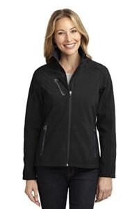 port authority ladies welded soft shell jacket, l324, black, xl