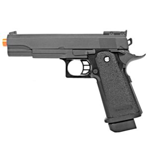 bbtac airsoft pistol 1911 g6 airsoft gun spring powered 300 fps, metal alloy construction