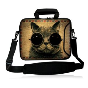 icolor 13" laptop shoulder bag holder sleeve cover 11.6" 12.5" 13.3" tablet handle carrying messenger briefcase