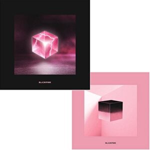 blackpink [square up] 1st mini album black/pink random ver cd+ea booklet+2p postcard+4p photocard+tracking number k-pop seale