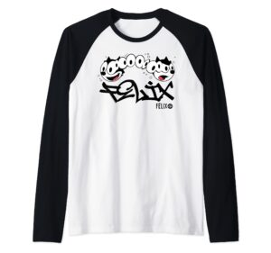 felix the cat eyes raglan baseball tee