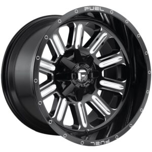 fuel hardline nbl-gloss blk mil wheel with painted (17 x 9. inches /5 x 139 mm, -12 mm offset)