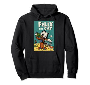 felix the cat eats moon pie! pullover hoodie