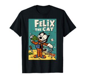 felix the cat eats moon pie! t-shirt