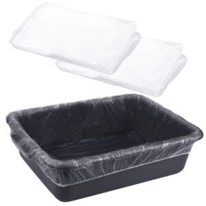 20 pieces bin bags disposable safety protective film tsa security bin cover for travelling airport safety, transparent