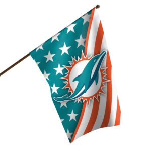 foco miami dolphins nfl americana vertical flag