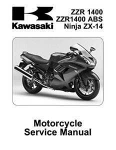 kawazaki ninja, zx-14, zzr 1400 abs, repair service manual cd/dvd/pdf