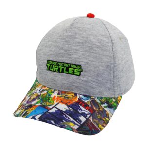 teenage mutant ninja turtles boys baseball cap, tmnt kid adjustable cotton hat multicolor