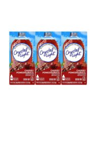 crystal light on the go antioxidant, natural cherry pomegranate, 10-count boxes pack of 3