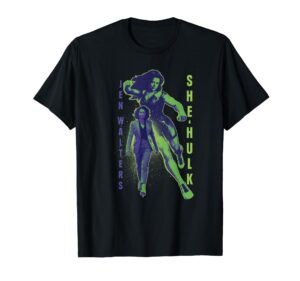 marvel she-hulk: attorney at law jennifer walters overspray t-shirt