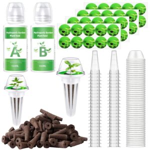 162 pcs seed pod kit for aerogarden, grow anything kit for hydroponics, hydroponics supplies with 40 grow sponges, 40 grow baskets, 40 pod labels, 40 grow domes, 1 a&b