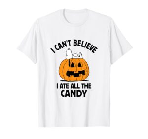 peanuts halloween snoopy all the candy t-shirt