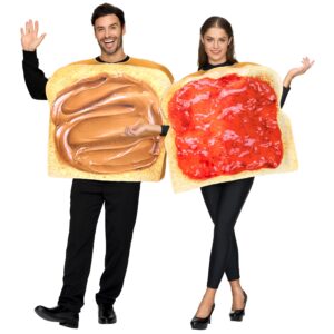 spooktacular creations peanut butter and jelly costume, halloween adult couple costume for halloween dress up party