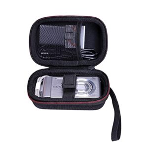 l ltgem hard carrying eva case for canon powershot elph 360/180/190 digital camera or sony dscw800/cyber-shot dscw810/dscw830 digital camera (black)