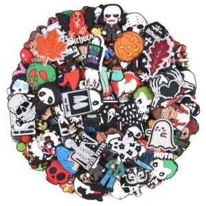 skull shoe charms lot of horror movie shoes decoration halloween accessories for teens boys girls birthday halloween gifts trs023-100pcs