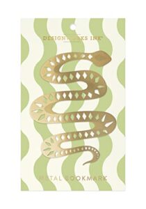 designworks ink brass bookmark, mr. slithers