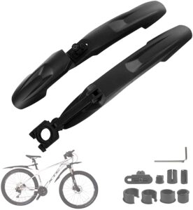 noheiwur adjustable bicycle mudguard set mountain bike fenders rear mudgaurds set for road bikes fits 26", 27.5", 29",weight 7.2 ounces